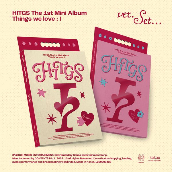 HITGS (힛지스) The 1st Mini Album - Things we love : I [2CD SET] : kpopita